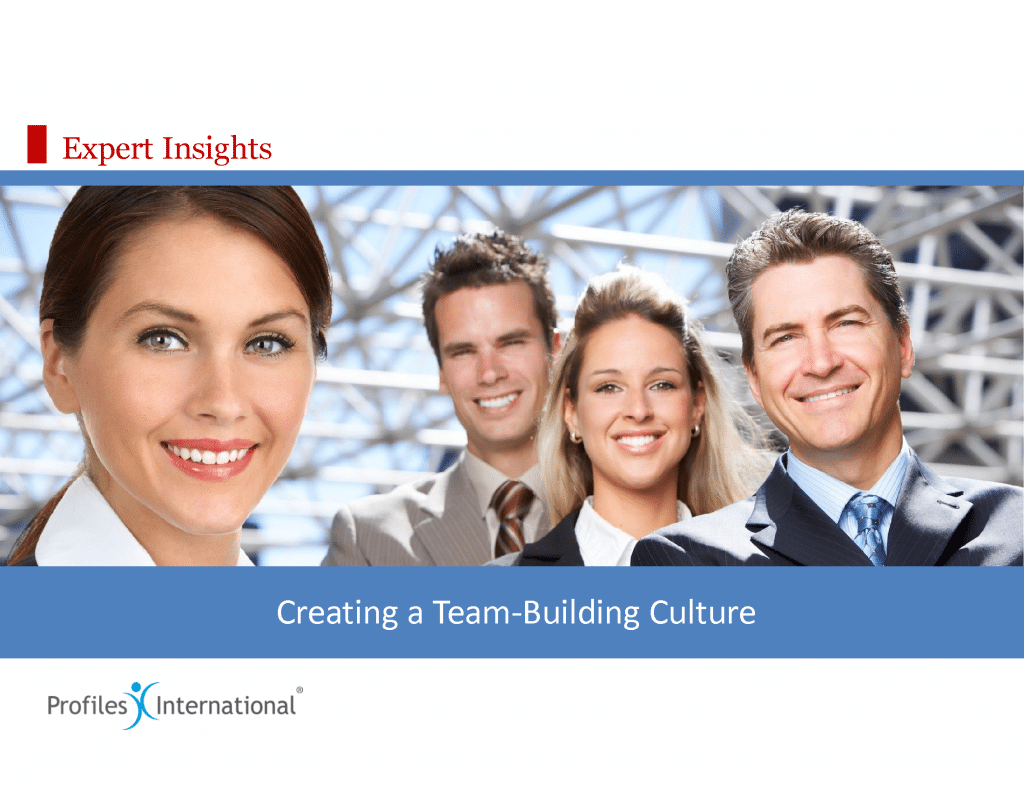 Creating a Team Building Culture - PI
